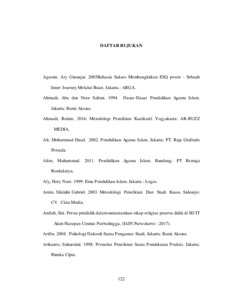 PENANAMAN SIKAP RELIGIUS SISWI MELALUI PROGRAM KELAS KEPUTRIAN DI MAN 2 BLITAR - Institutional ...